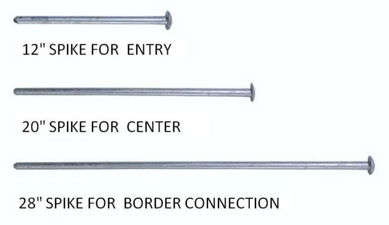 Border Timber Spikes | Safety Surfacing | PDPlay Playgrounds